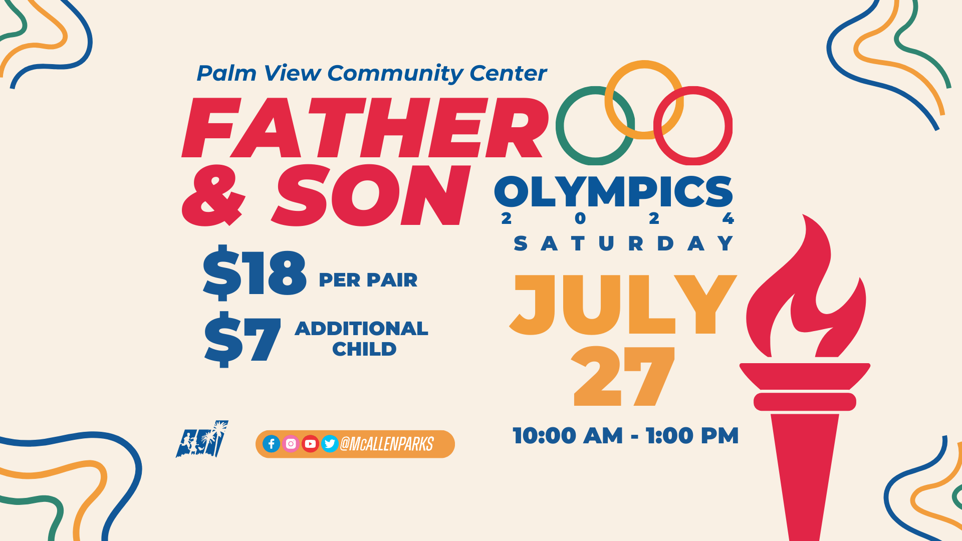 Father & Son Olympics | McAllen Parks